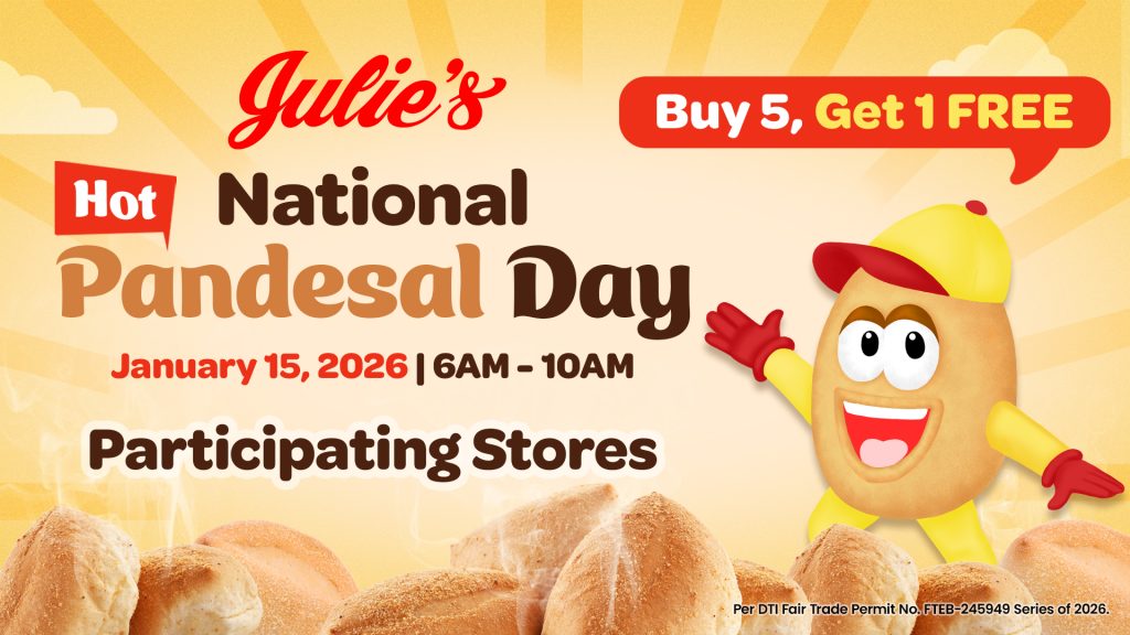 Enjoy 5+1 Pandesal during the 10th National Pandesal Day! - Julie's ...